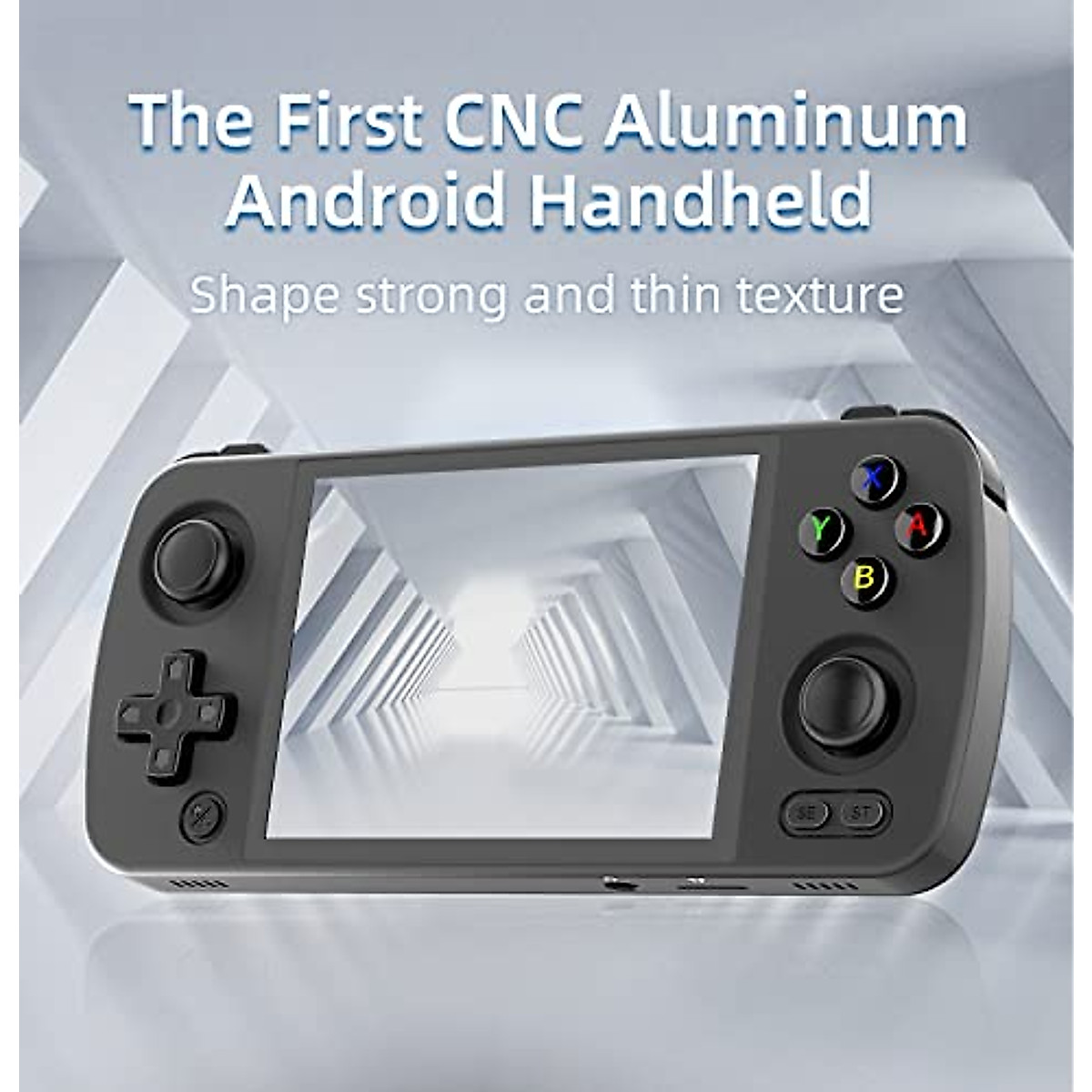 RG405M Pocket Retro Handheld Game Console - Aluminum Alloy CNC - Android 12 System - Supports Google Play - 4.0 Inch IPS Touch Screen with - 128G TF Card 3172 Games - 4500 mAH Battery