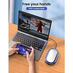 Vaydeer Undetectable Mouse Mover, M4 Mouse Jiggler Device with ON/Off Switch, Driver-Free Shaker Wiggler Mouse Movement Simulation for Computer Awakening, Gift Ideal for Men/Women