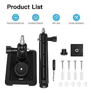 HOLACA 2-in-1 Blink Outdoor Camera Wall Mount for Blink Outdoor Camera/Blink Outdoor 4/Blink XT2/Blink XT and Solar Panel