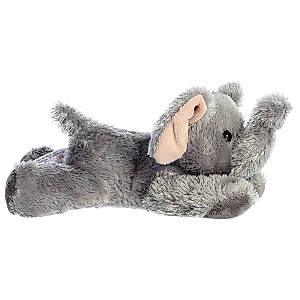 Aurora® Adorable Mini Flopsie™ Ellie™ Stuffed Animal - Playful Ease - Timeless Companions - Gray 8 Inches