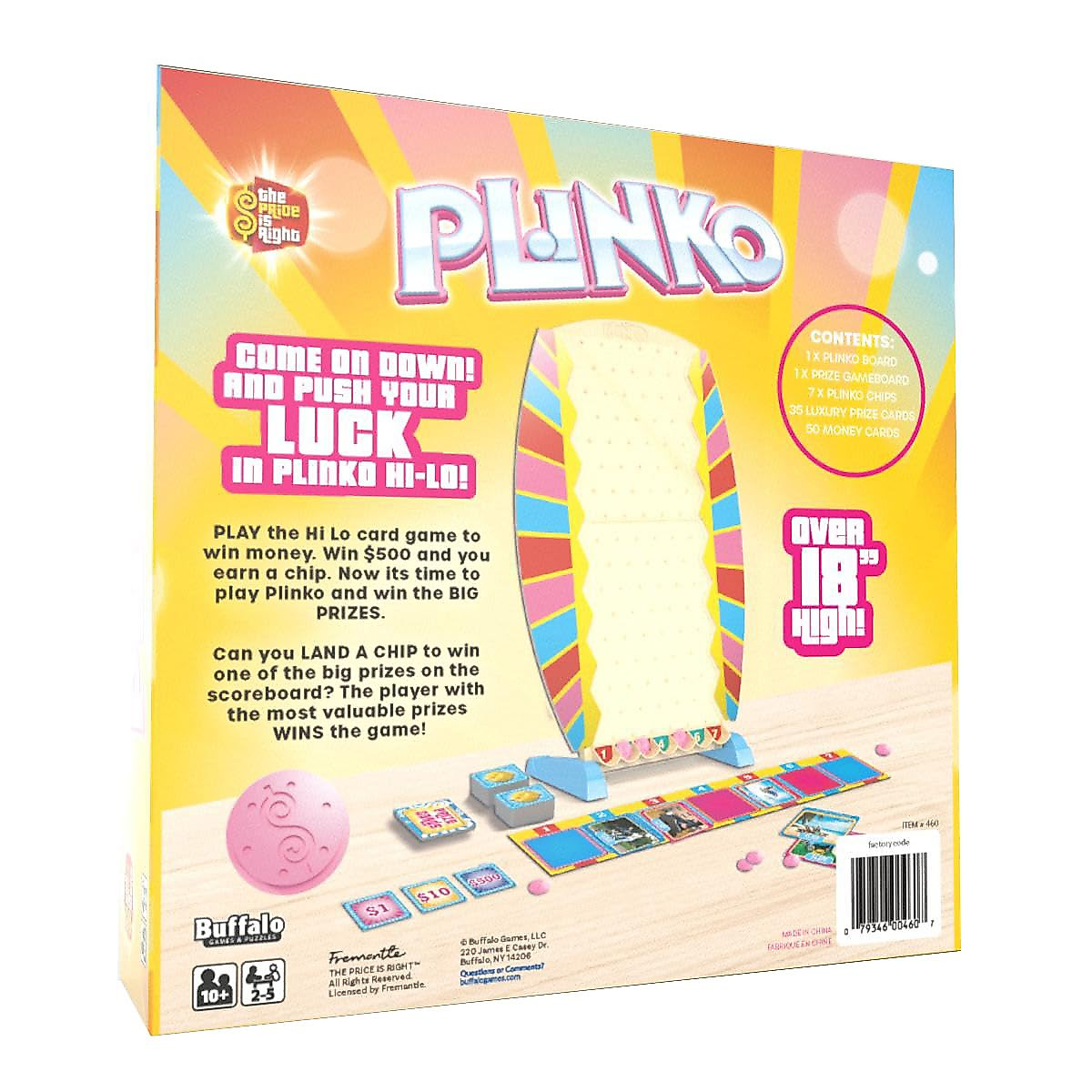 PLINKO - Family Board Game Inspired by The PRICE IS RIGHT, Great for Family Game Night, from Buffalo Games