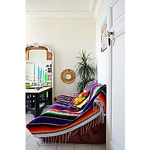 Six Sarape XL Meditation Blanket Wholesale Serape (6) Mexico Throw Yoga Mat Accessory Mexican000203