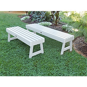 Highwood AD-BENN4-WHE Weatherly Backless Bench, 4-Feet, White