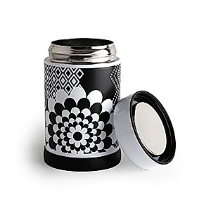 French Bull Stainless Steel Leak Proof Hot Lunch Thermos Vacuum Insulated Food Soup Jar Container, Easy Grip Lid, 16oz, Mosaic