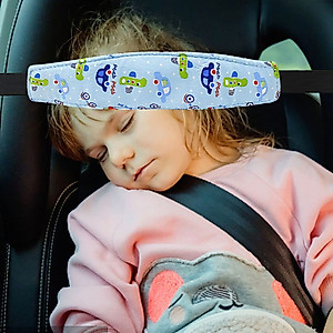 Baby Carseat Head Support, Car Seat Straps Pillow Support Ban, Stroller Neck Relief Strap Headrest, Stroller Carseat Sleeping Baby Carseat Head Support for Toddler Infants Child Children Kids
