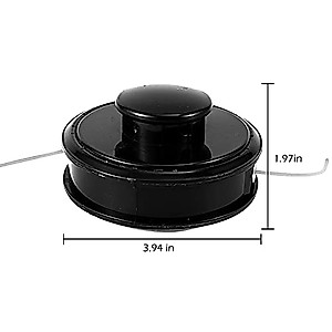 Dyna-Living Echo Trimmer Head Replacement for Echo, Echomatic Bump Head for SRM Straight Shaft Trimmers, Speed Trimmer Head Fit for Replacing Echo SRM 225 Parts, Echo SRM 266 Parts