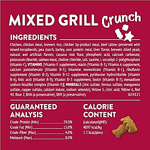 Purina Friskies Cat Treats, Party Mix Mixed Grill Crunch - (Pack of 10) 2.1 oz. Pouches