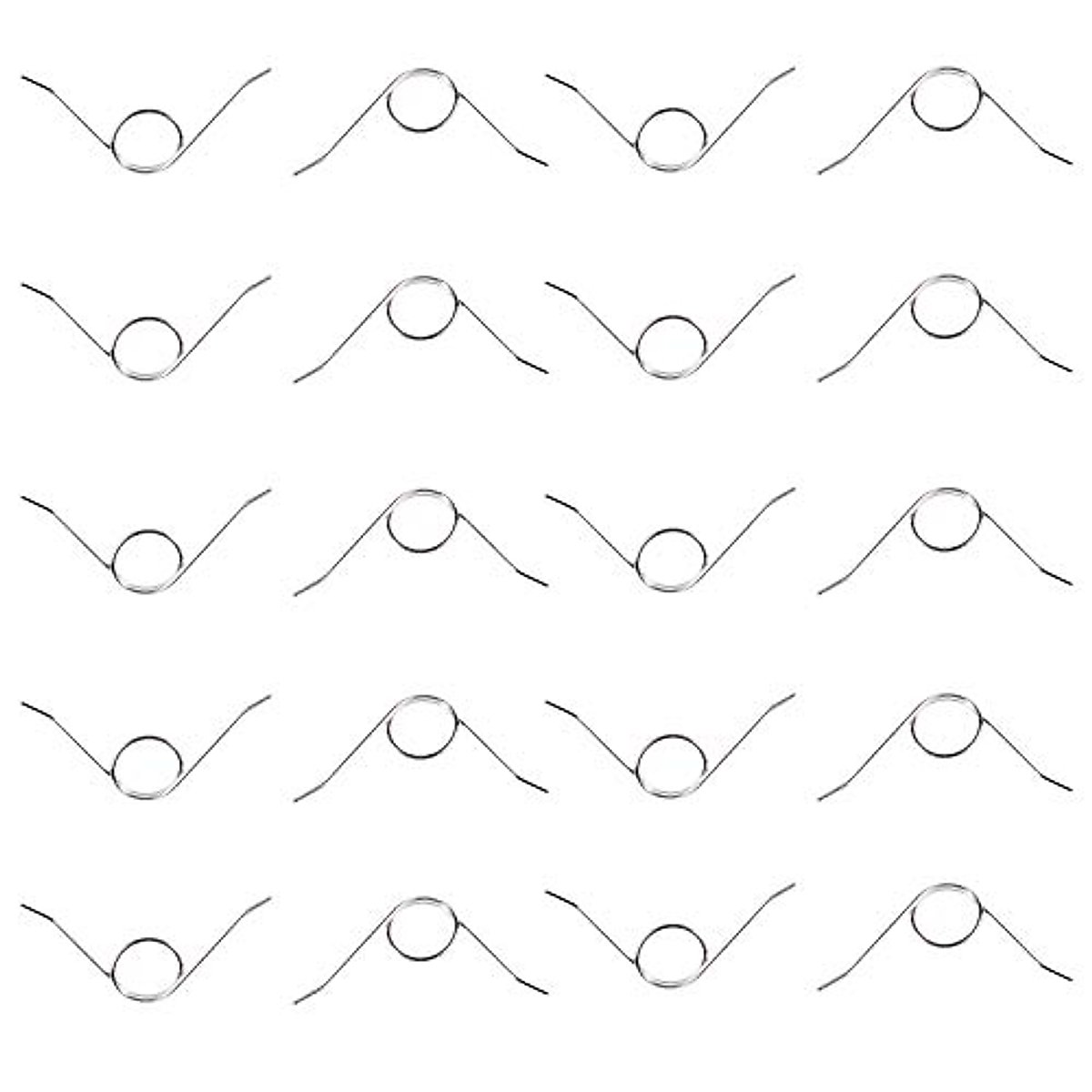 eXtremeRate 10 Pair Replacement R2 L2 Trigger Buttons Springs for PS4 Controller 030/040/050/055