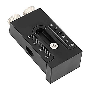 Pocket Jig Pocket Hole Jig Kit Oblique Drilling Locator Double Woodwork Guides Joint Angle Tool Carpentry with Brass Drill Bit Alloy Rotor for Jigs