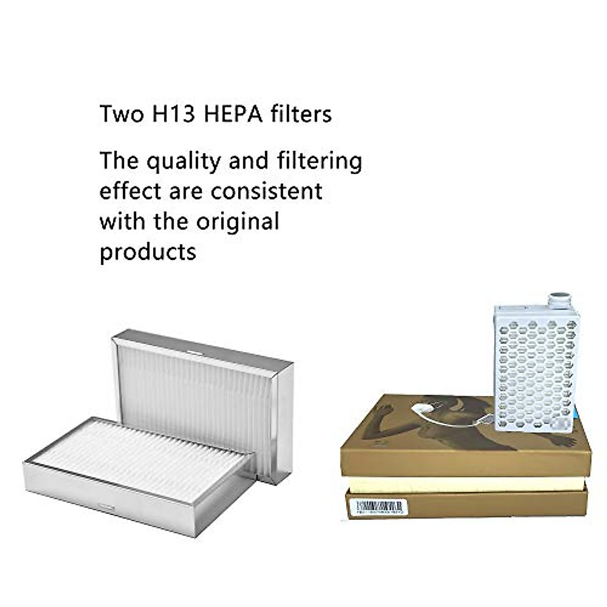 （2-Pack）H13 HEPA Filter, Suitable for BROAD AirPro Electrical Respir∂tor ,Compatible BROAD FB2 Filter