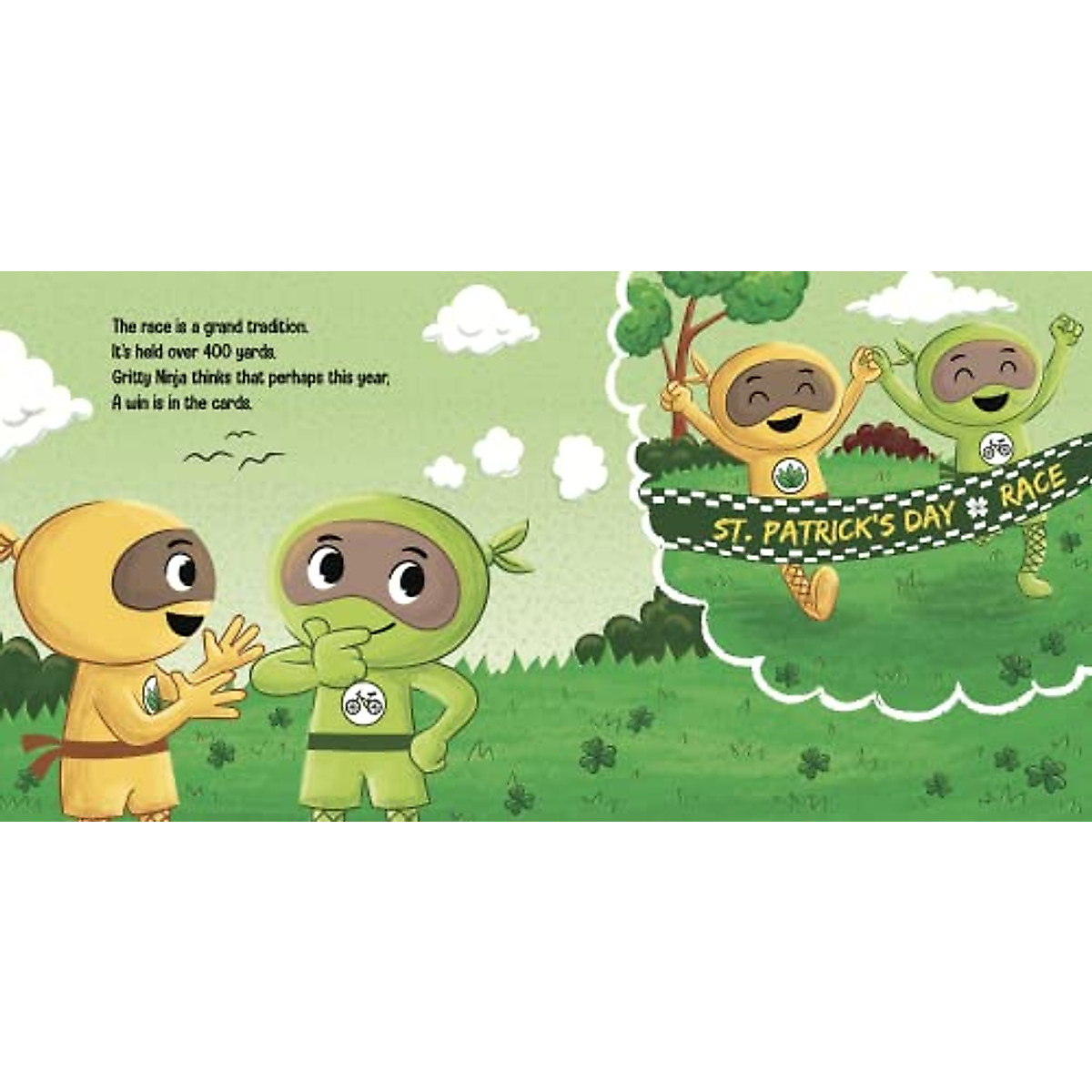 Ninja Life Hacks St. Patrick's Day Race: A Rhyming Children's Book About a St. Patty's Day Race, Leprechaun and a Lucky Four-Leaf Clover