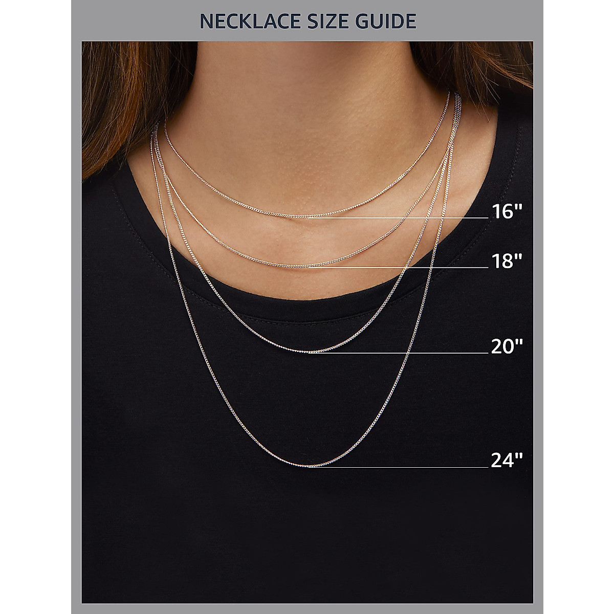 Amazon Essentials 14k White Gold 16' Adjustable to 18' 4-Prong Set Round-Cut Diamond Pendant (3/4 cttw, J-K Color, I2-I3 Clarity), (previously Amazon Collection)