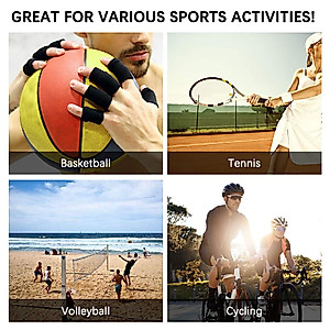 FULANDL 40PCS Finger Sleeves, Thumb Splint Brace Support Elastic Compression Protector for Sports, Perfect for Relieving Pain Calluses Arthritis Knuckle (black)