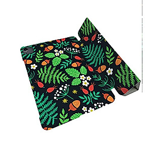 Cute Plants Tropical Leaves Pattern Case Compatible with All Generations iPad Air Pro Mini 5 6 11 inch 12.9 10.9 10.2 9.7 7.9 Plastic Fabric Cover Slim Smart Stand SN900 (8.3" Mini 6th gen)