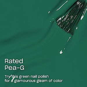 OPI Nail Lacquer, Rated Pea-G, Green Nail Polish, Hollywood Collection, 0.5 fl oz