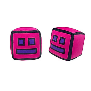 FOTN 4 Pcs Geometry Games Sprint Plush Toys-Plush Animals Plush Cube Volume Wood Plush Doll Toys Kids Gift