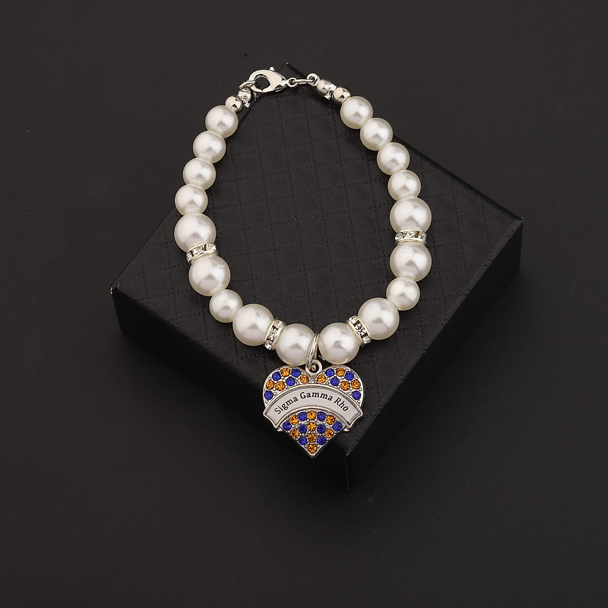 UJIMS SigmaRho Sorority Bead Bracelet SigmaRho Inspired Gift Greek Sorority Jewelry for Women (SigmaRho Sorority Bead Bracelet)