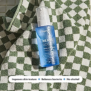Brave Body Once-Over Toner from Hero Cosmetics - The 360° Post-Shower Body Mist - Clarify Congested Skin in Hard-to-Reach Spots - Alcohol-Free and Vegan-Friendly (150 ml / 5.07 Fl. Oz.)