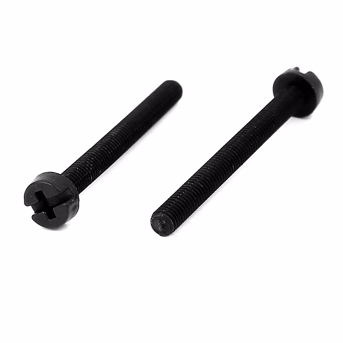 uxcell M3x30mm Phillips Round Head Nylon Machine Screw Bolt Fastener Black 100pcs