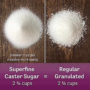 Judee's Superfine Caster Sugar - 2.5 lbs - Delicious and 100% Gluten-Free - Bakers Sugar for Homemade Treats, Baked Goods, and Toppings - Airy and Smooth