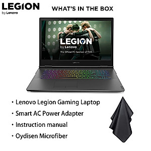 Lenovo Legion Ultimate Gaming Laptop, 17.3" FHD IPS 144Hz Display, GeForce RTX 2080 Max-Q, 6-Core Intel i7-9750H, 32GB DDR4 RAM, 1TB PCIe SSD, 2TB HDD, RGB Backlit Keyboard, Killer Wi-Fi, Windows 10