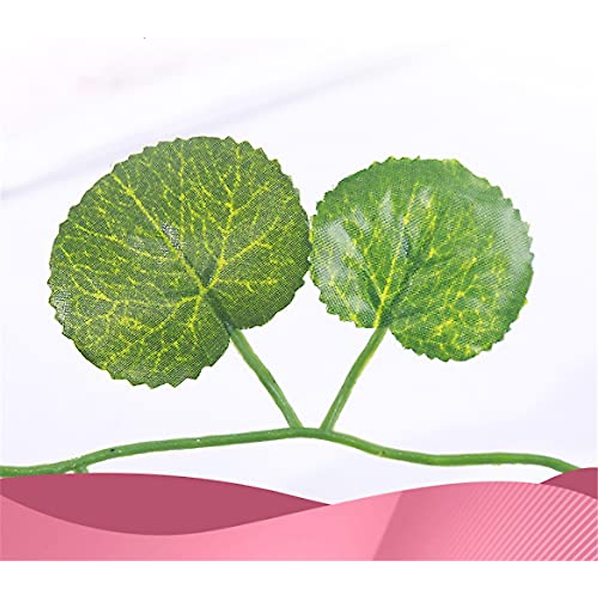 U-K Artificial Vine Reptile Terrarium Box Habitat Decoration Lizard Green Fake Plants Leaves Useful