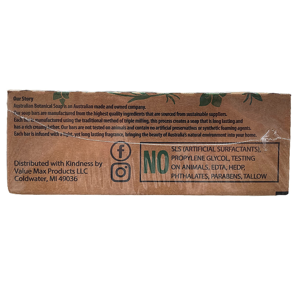 Australian Botanical Goats Milk Soap with Soya Bean Oil, Net Wt. 3.4 lb, 6.8 Ounce Bar Soap, Suitable for all Skin Types Pack of 8, Packaging May Vary