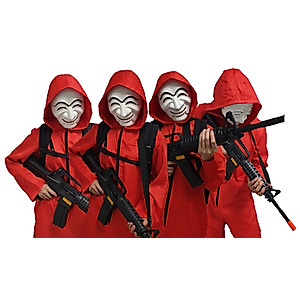 Dreamingcart Money Heist Mask Korea Hahoe Tal Plastic Mask Korean Traditional ABS Mask, White, 9.8 x 7.1 x 3.4 inches; 2.2 Ounces