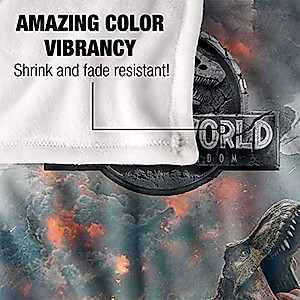 Jurassic World Fallen Kingdom Trex Poster Silky Touch Super Soft Throw Blanket 36" x 58"