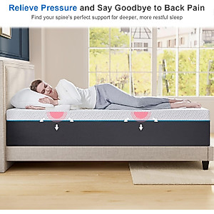 Twolike Firm Queen Size Mattress,12-Inch Queen Foam Mattress in Box,Edges Support for Sleep Supportive,60" X 80" X 12"