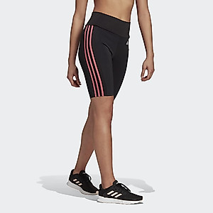 adidas 3-Stripes Short Tights Black/Rose Tone SM