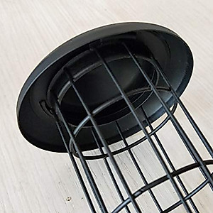 POPETPOP Suet Ball Feeder Metal Bird Feeder - Parrot Tube Feeder Fruit Vegetable Holder Seed Feeder for Parakeet Cockatiel Conure Finch Canary Cage Food Basket Tool