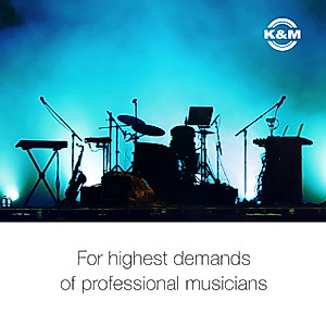 K&M König & Meyer Saxophone Tripod Stand 14300.000.55 | Stable Secure Adjustable/Folding Stand For Eb Alto /Bb Tenor Sax | Lightweight & Compact | Flex Upper Support | Made in Germany | Black