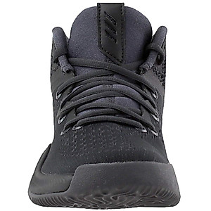 adidas Boy's Mad Bounce J Basketball Shoe, Utility Black/Black/Grey, 4 M US Big Kid