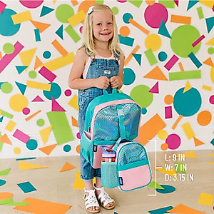 Wildkin Pack-it-All Backpack Bundle with Clip-in Lunch Box (Mermaid Undercover)