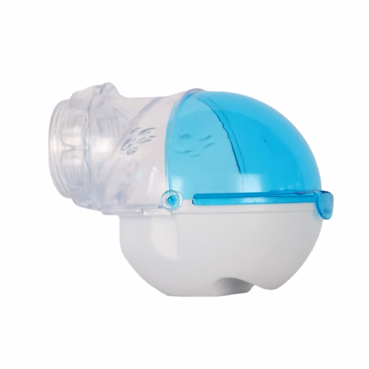 WNZQK Hamster Sand Bathroom Guinea Pig Hideout Hamster Cage Accessories Sand Bath Container Small Pet Toilet Hamster Villa Transparent External(Upgrade Blue)