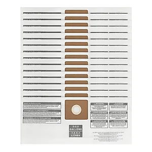 15 Pack 2.5 Gallon Vacuum Bags Compatible with Shop Vac 9066800 2-2.5 Gallons Type B and QAM70 Vacuum, Replacement Dust Collector Bags 90668 9066833