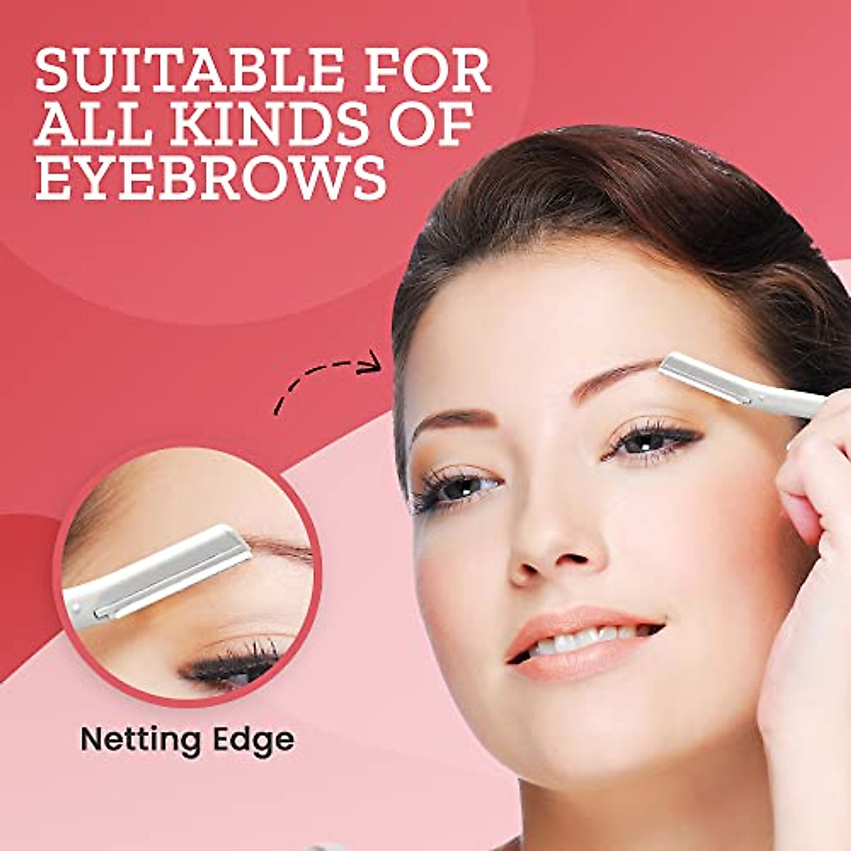 MedHelp Multipurpose Exfoliating Dermaplaning Tool for Face, Flawless Finishing Touch, Eyebrow Razor and Facial Razor for Women,With Blade Cover, 20 Count, 1 Pack of 20