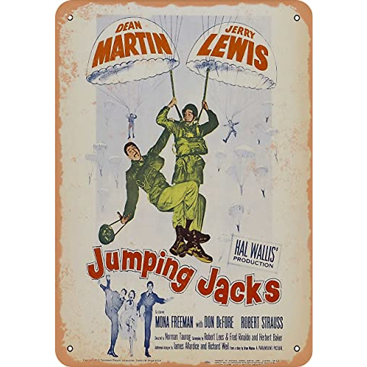10 x 14 METAL SIGN - Jumping Jacks (1952) - Vintage Rusty Look