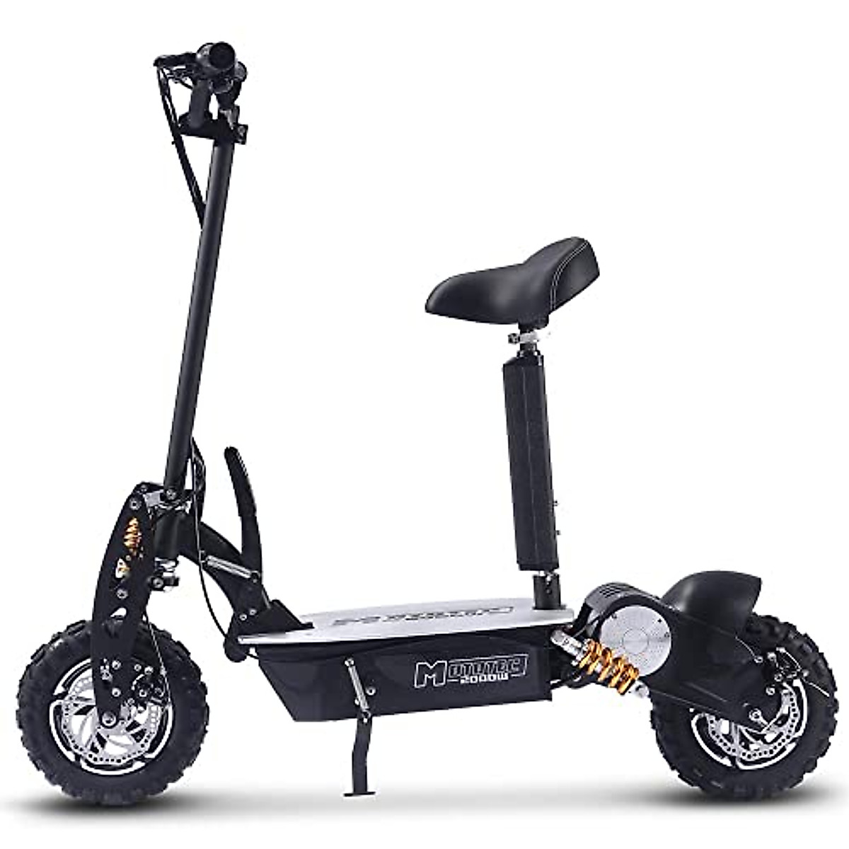 MotoTec 2000w 48v Adult Electric Scooter with Quick Release Seat, Foldable Locking Frame, Top Speed 30mph,Citycoco Scooter with Large 11 in Off-Road Tires, Economy Mode.
