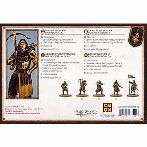 CMON A Song of Ice and Fire Tabletop Miniatures Game Golden Company Crossbowmen Unit Box - Deadly Mercenary Marksmen, Strategy Game for Adults, Ages 14+, 2+ Players, 45-60 Minute Playtime, Made