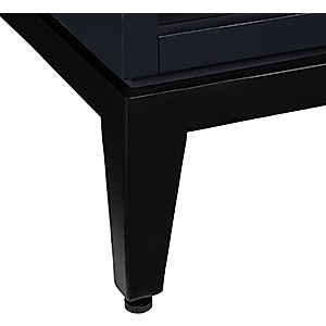 Signature Hardware 953493-36-RUMB-0 Hytes 37" Free Standing Single Vanity Set with Mahogany Cabinet, Vanity Top, and Rectangular Undermount Vitreous China Sink