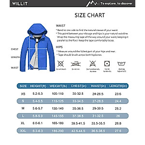 Willit Women's Cycling Running Jackets Rain Windproof Jackets Lightweight Windbreaker Bike Hiking Jacket Packable Hooded Fluorescent Yellow L