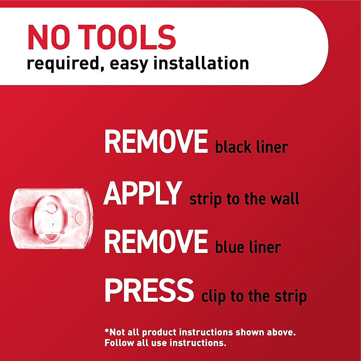 Command Indoor Mini Light Clips, Damage Free Hanging Light Clips with Adhesive Strips, No Tools Mini Wall Clips for Hanging Lights and Cables, 45 Clear Clips and 54 Command Strips