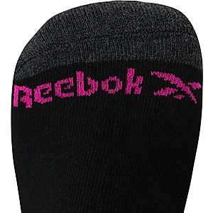 Reebok Women's Low Cut Socks - 6 Pack Performance Cushion Comfort No Show Socks - Breathable Athletic Socks for Women (4-10), Size 4-10, Grey Multi