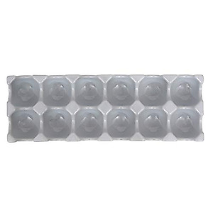 Creative Co-Op Grey Stoneware Egg Holder