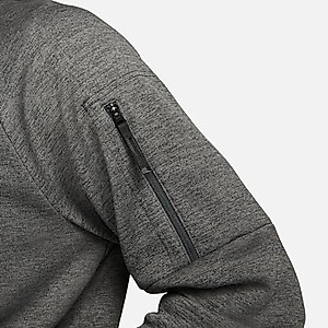 Nike Men's Therma Hooded Fitness Pullover, Charcoal Heathr/Dark Smoke Grey/Black