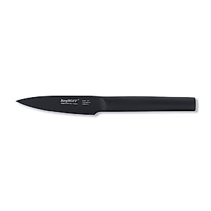 Berghoff RON Non-stick Vegetable Knife & Paring Knife Black Titanium PVD Coating Hollow Handle Sharp & Well Balanced Seamless Transition