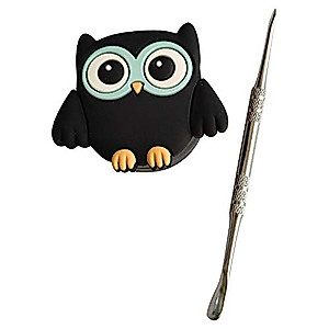 Gentcy Silicone Owl Design 12ml Silicone Container Jars Storage Concentrate 3pcs