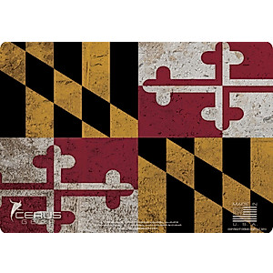EDOG Maryland State Flag 5 PC Cerus Gear Heavy Duty Pistol Cleaning 12x17 Padded Gun-Work Surface Protector Mat Solvent & Oil Resistant & 3 PC Cleaning Essentials & Clenzoil, Made in The USA
